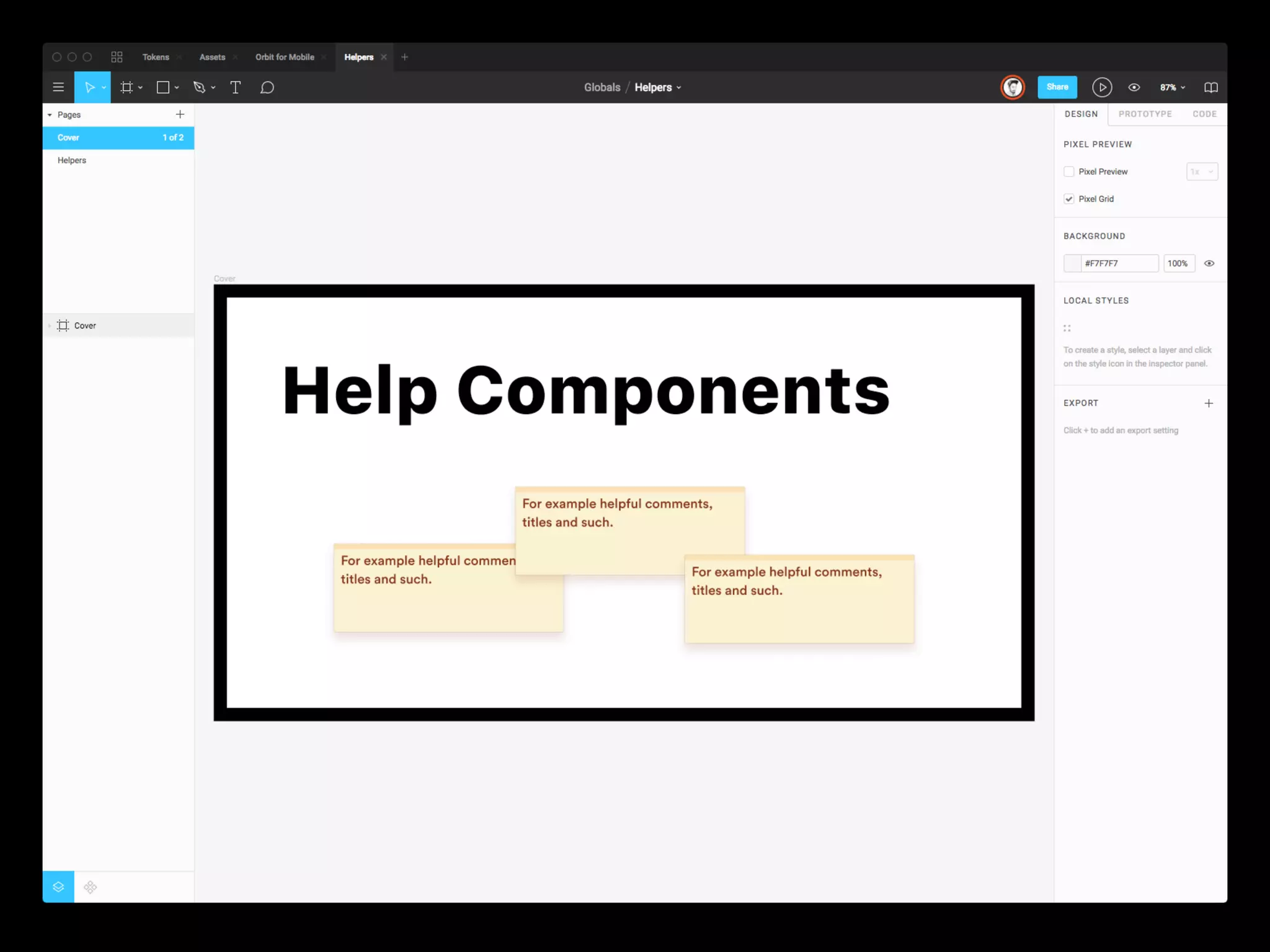 Mobile design system in Figma for Kiwi.com