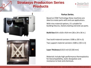 DesignTech Systems and Stratasys Corporate Profile - may 2016 | PPT