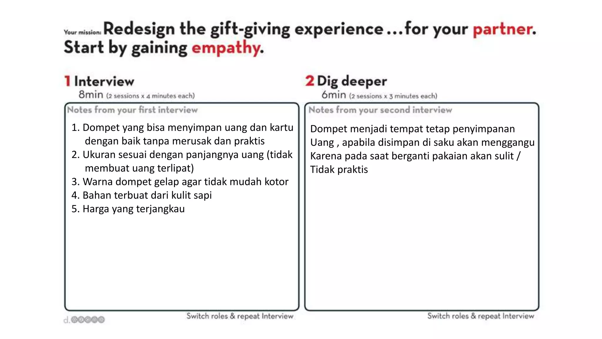 Design the ideal wallet | PPTX