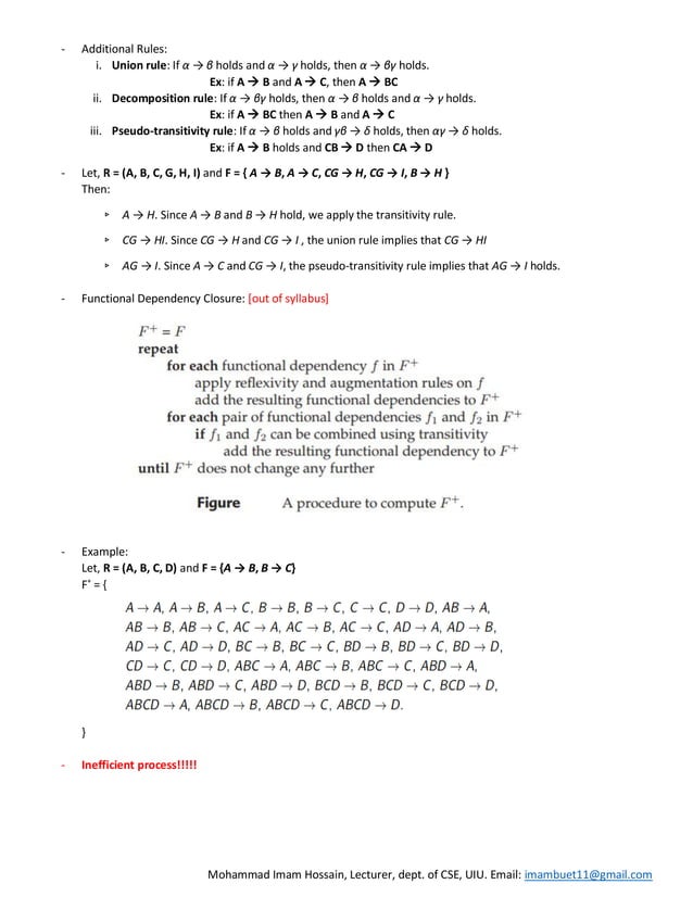 Dbms 11 Design Theory [normalization 1] Pdf