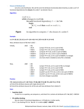 DBMS 11 | Design Theory [Normalization 1] | PDF