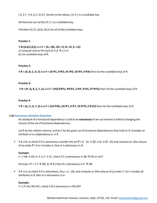 DBMS 11 | Design Theory [Normalization 1] | PDF