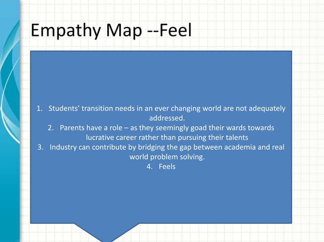 Design thinking action lab assignment - Define and Empathize | PPT