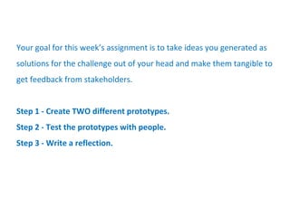 Design thinking. Prototype & Test | PPT