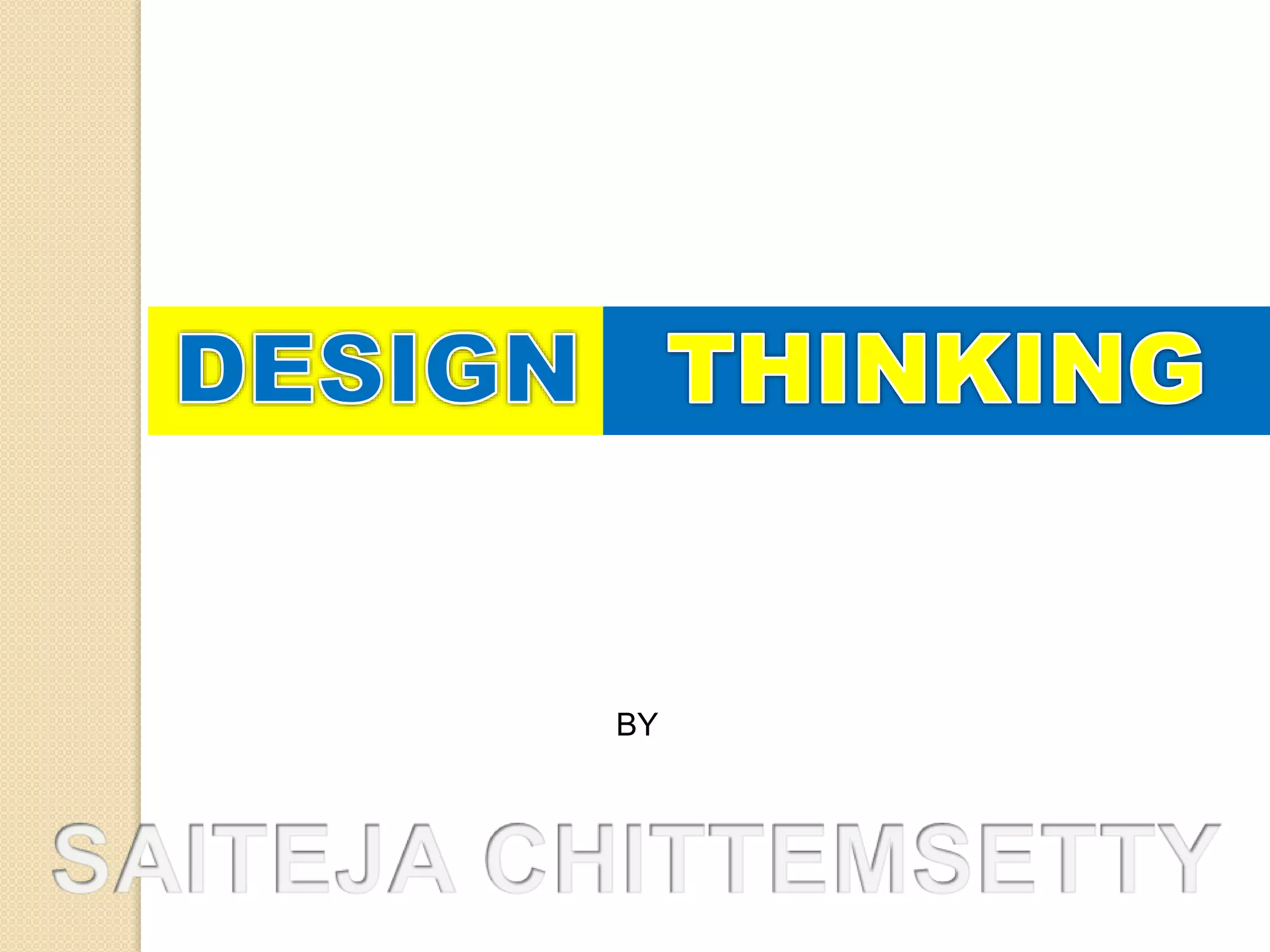Design thinking | PPTX