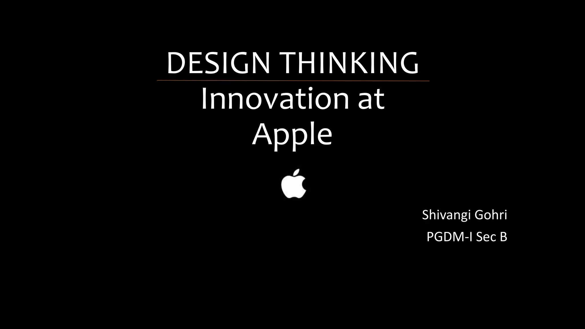 Design thinking - Apple | PPTX