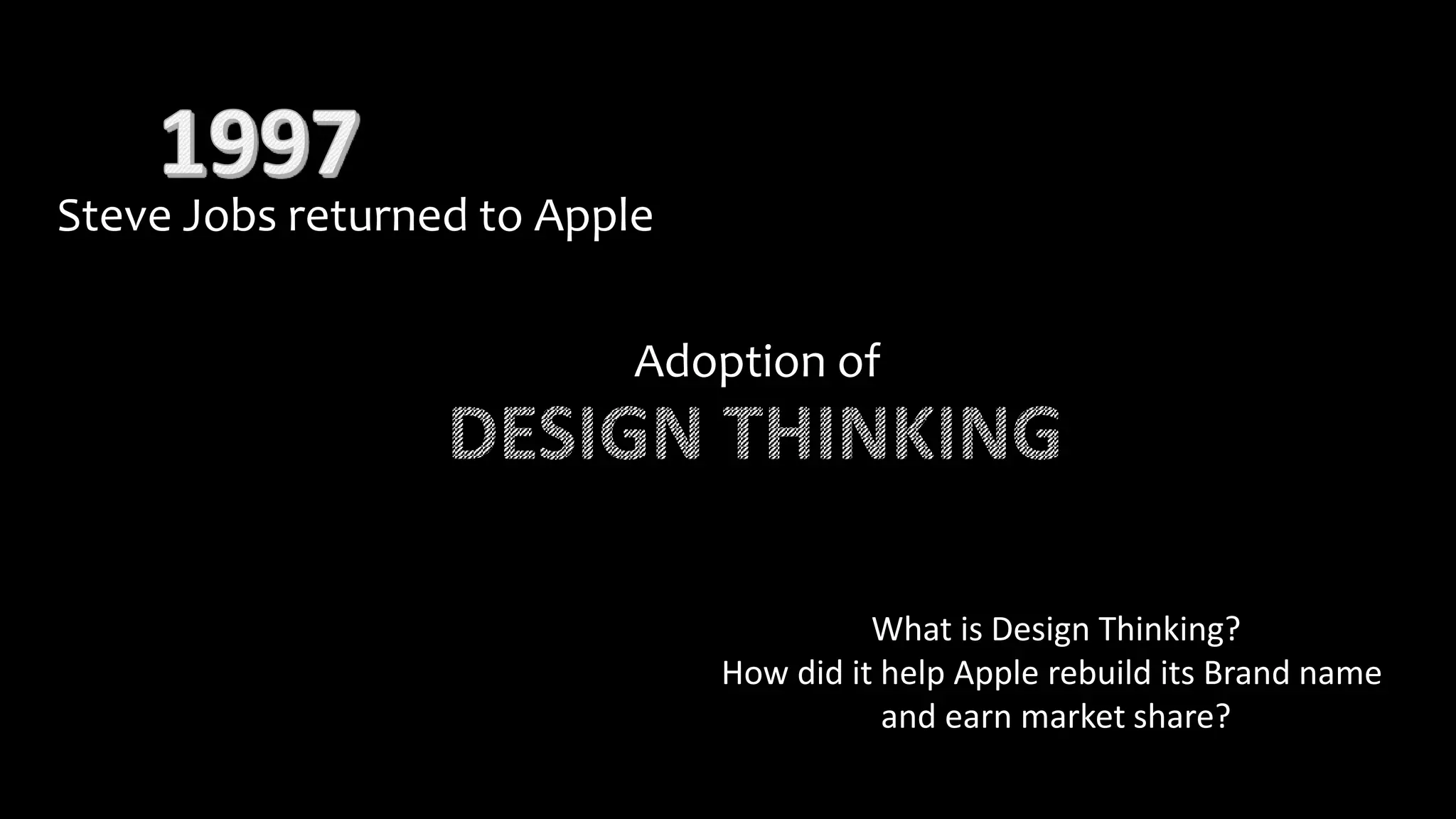 Design thinking - Apple | PPTX