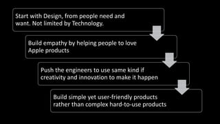 Design thinking - Apple | PPTX