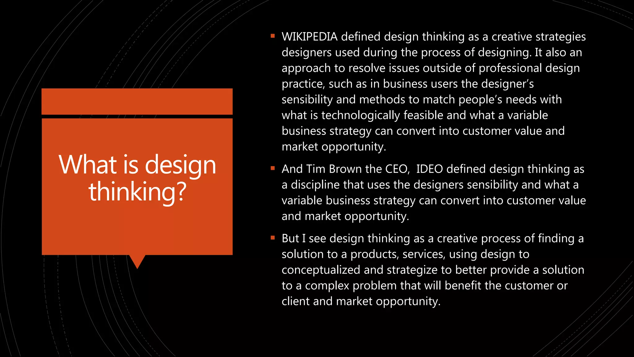 Design thinking | PPTX | Technology & Computing