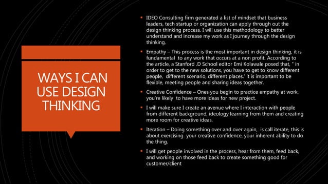 Design thinking | PPT