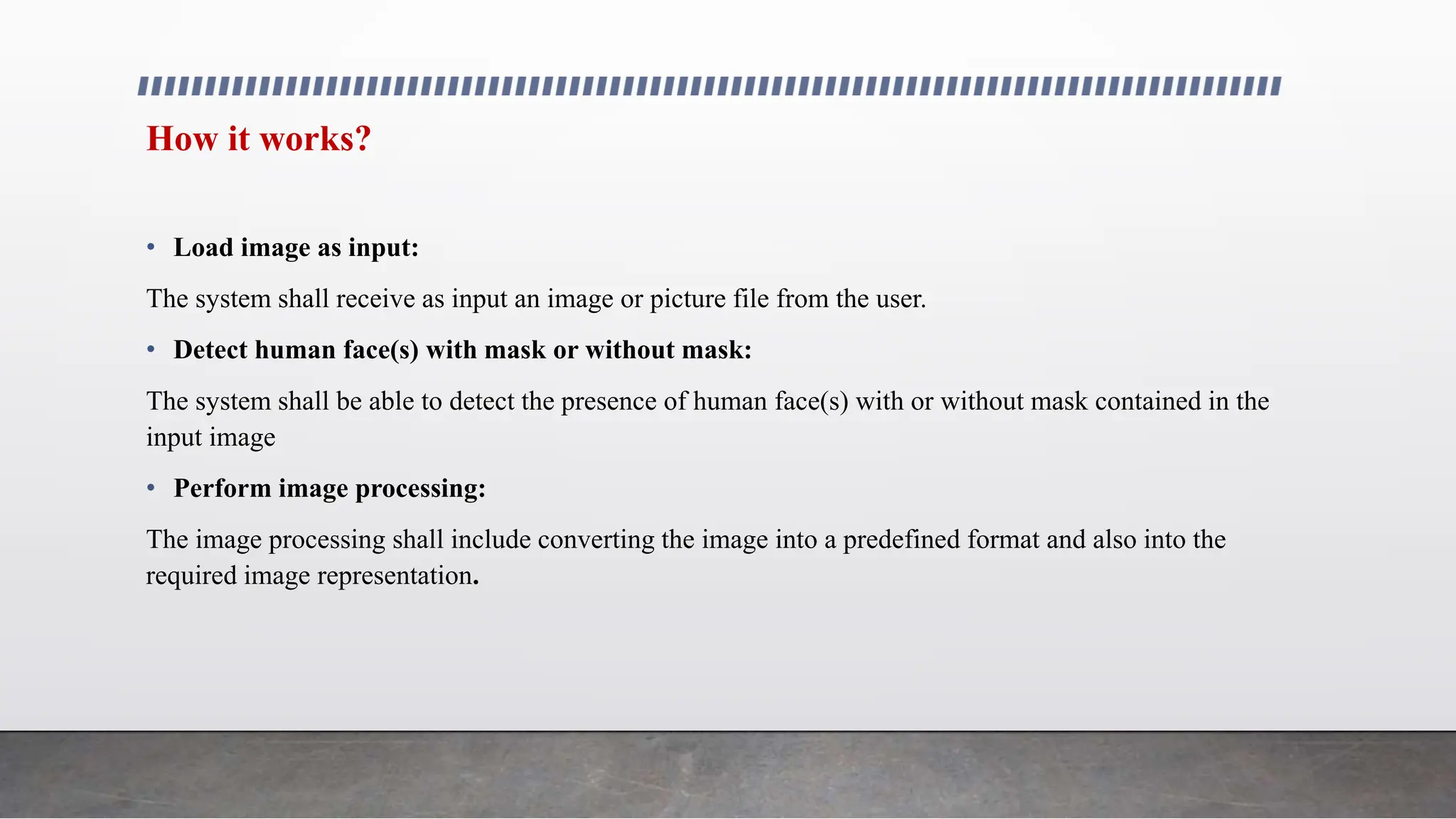 COVID-19 Face Mask Detection System Using Deep Learning" | PPT