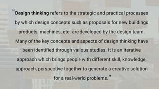 Design Thinking: A Creative Problem Solving Method | PPT