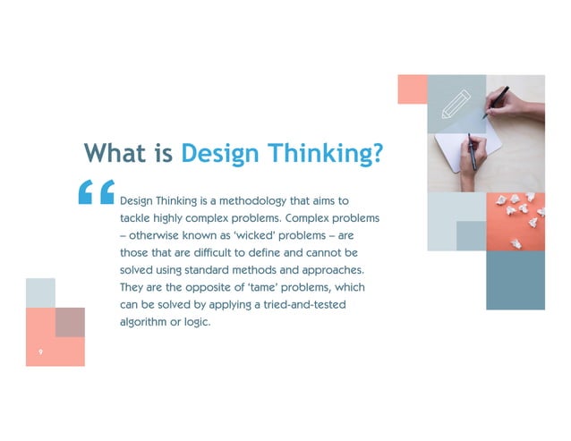 An Introduction to Design Thinking Concept | PPT