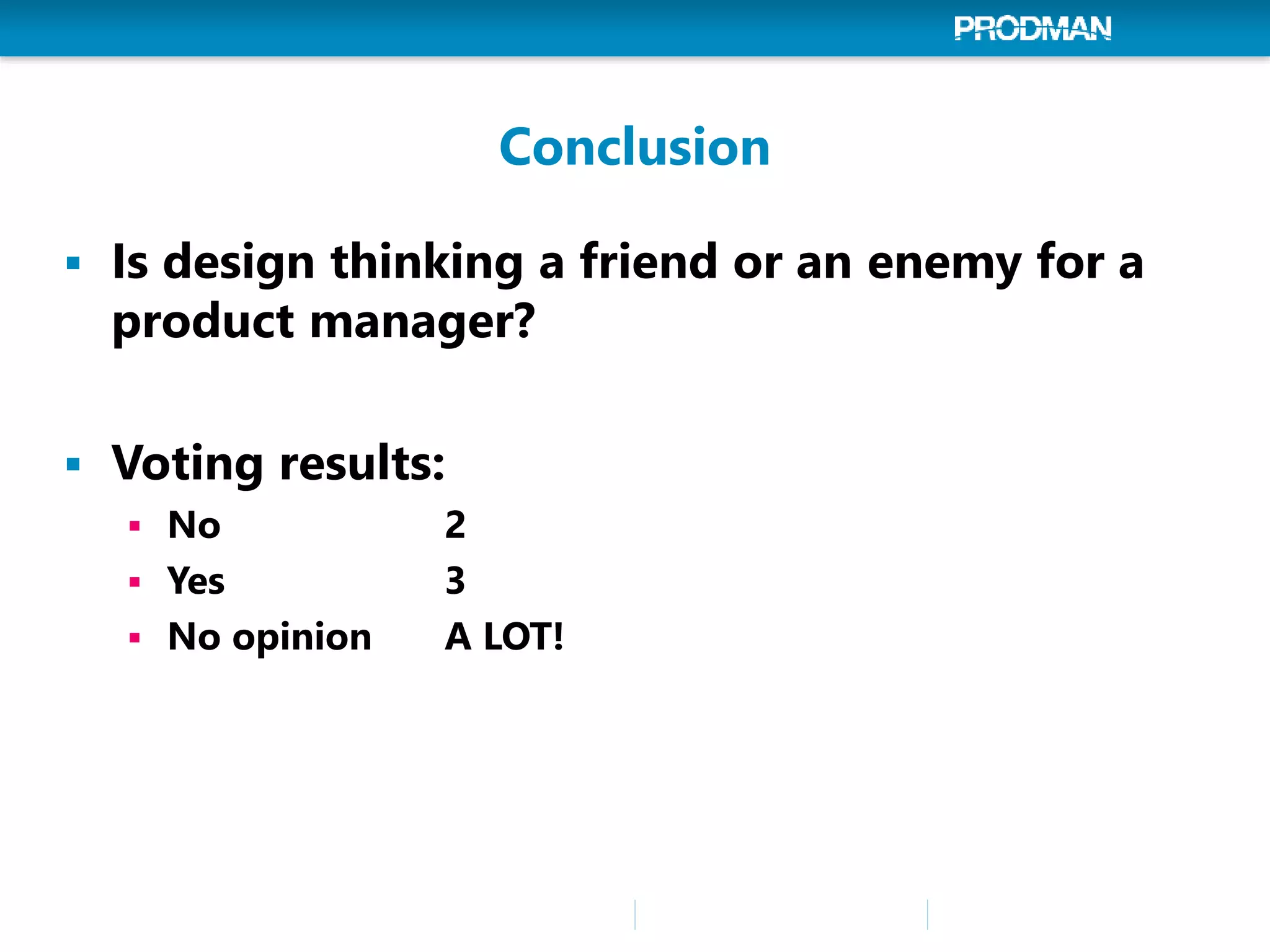 Design thinking - session slides and conclusion | PPTX