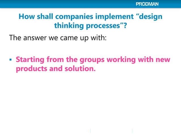 Design thinking - session slides and conclusion | PPTX