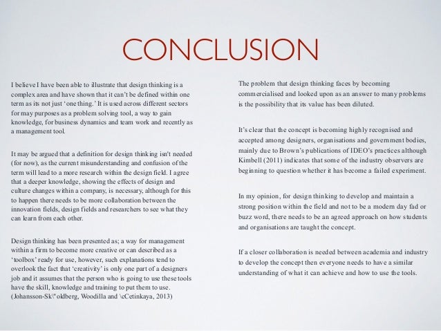 Design Thinking - A critical review