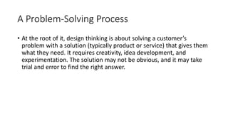 Design Thinking Design thinking Design thinking | PPTX
