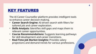 Career Counsellor using Artificial Intelligence and Machine Learning | PPTX