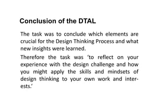 Design Thinking Action Lab Conclusions - Take It Home: Apply Design ...