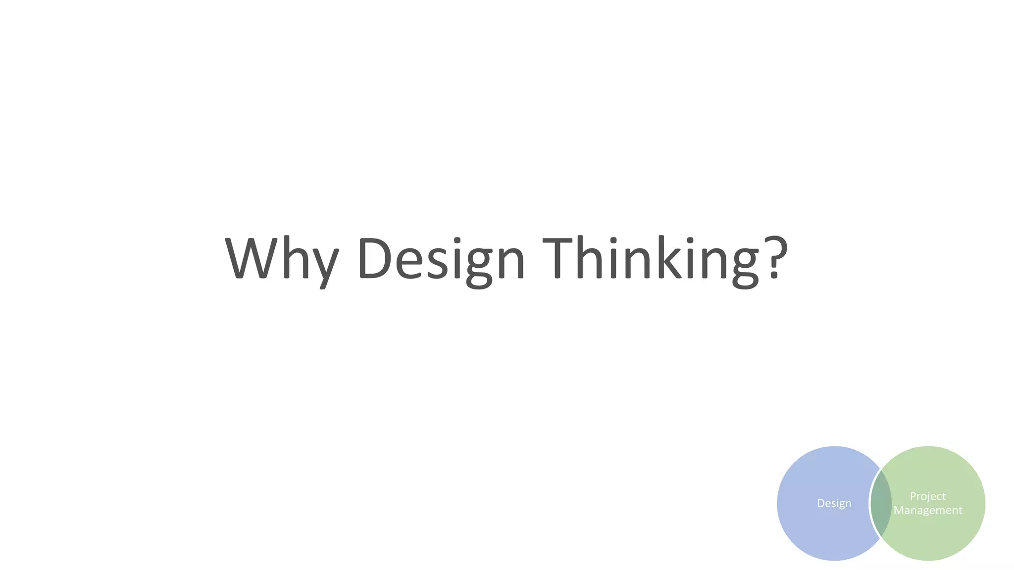 Design Thinking & Project Management | PPT