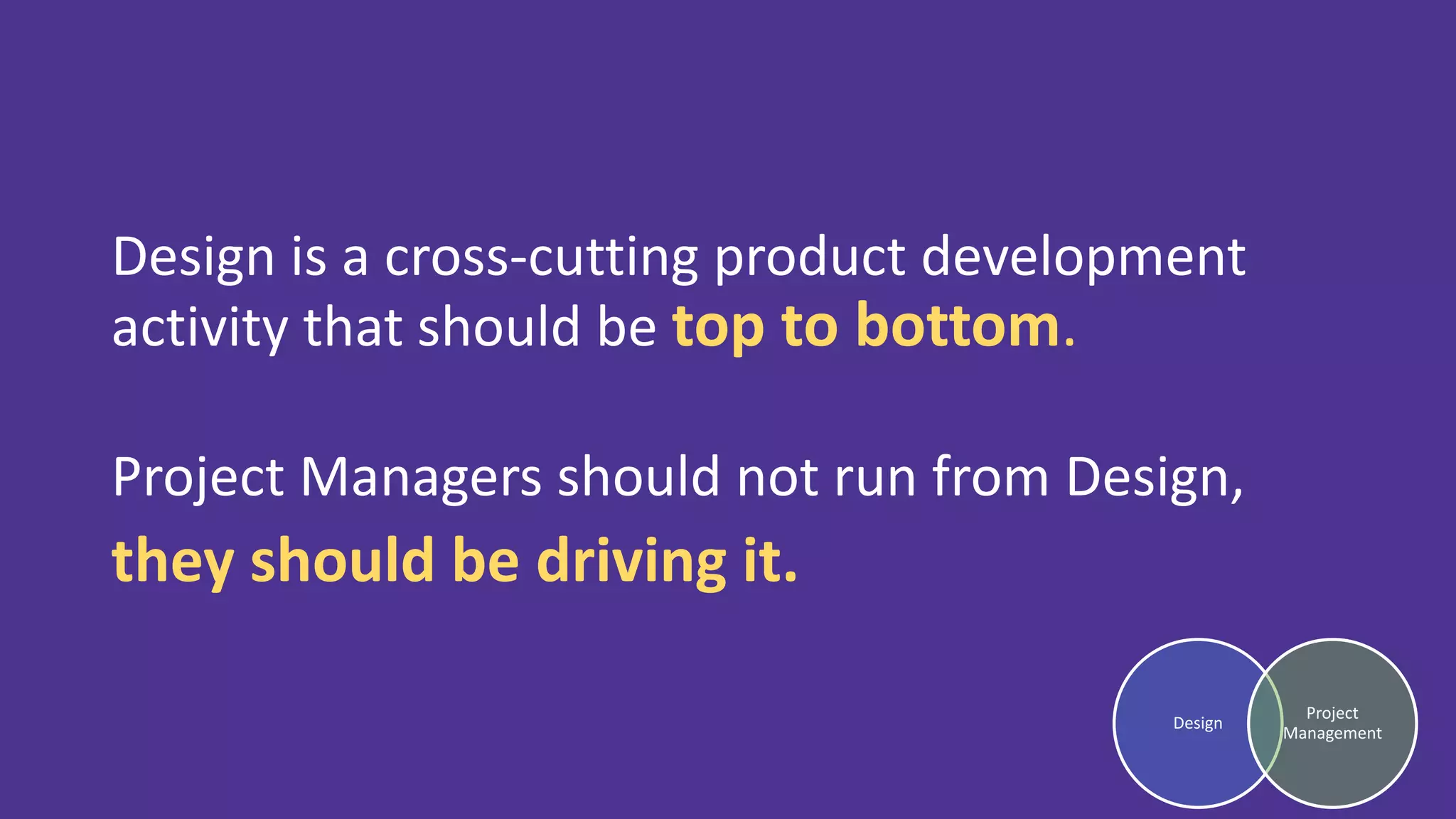 Design Thinking & Project Management | PPT