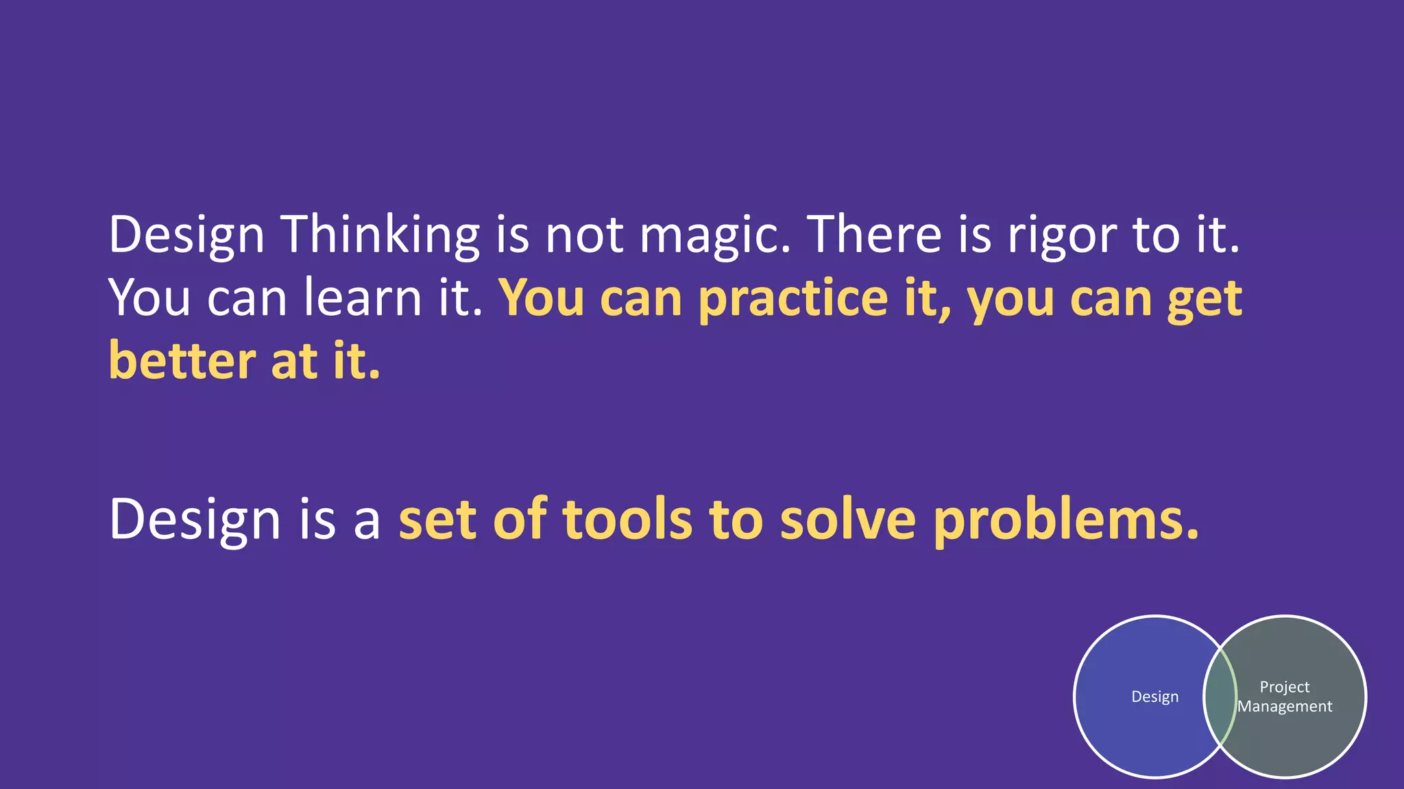 Design Thinking & Project Management | PPT