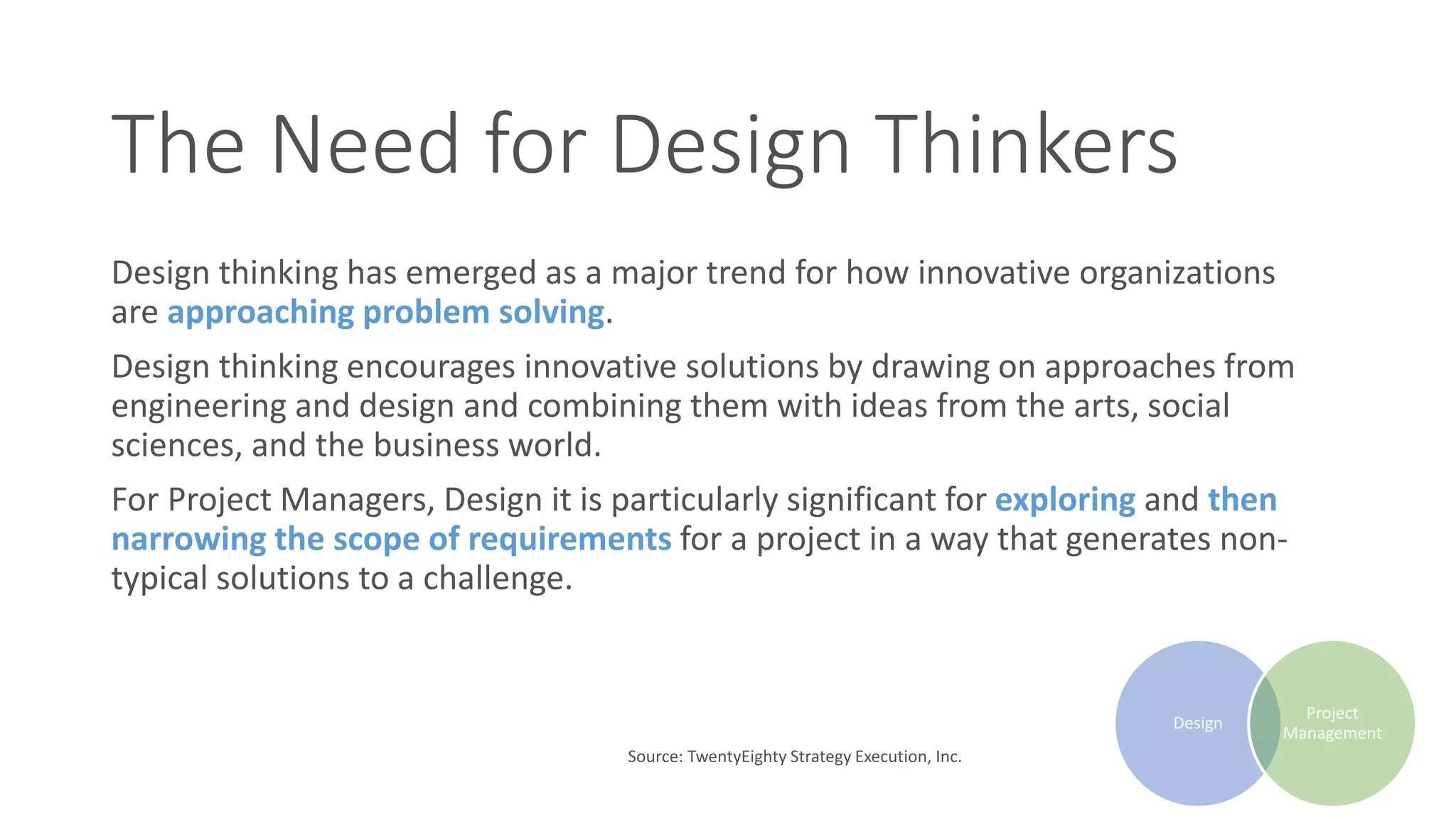 Design Thinking & Project Management | PPT