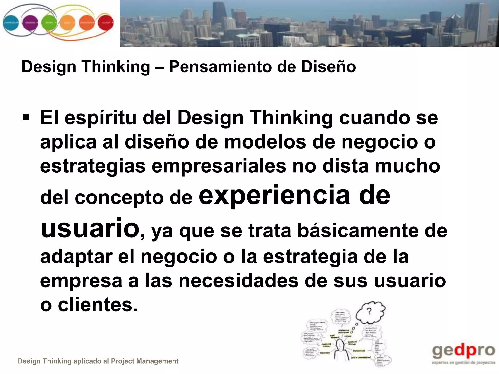 Design thinking aplicado al project management | PPTX