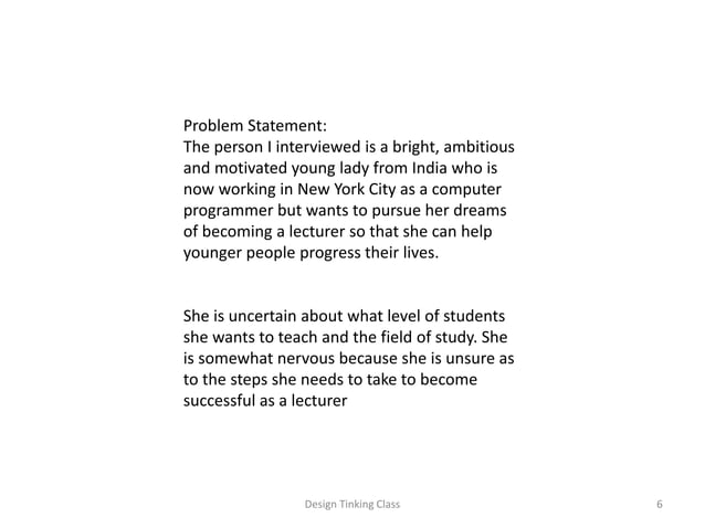 Design thinking assignment | PPT