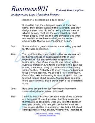 Design Thinking CHAT | PDF