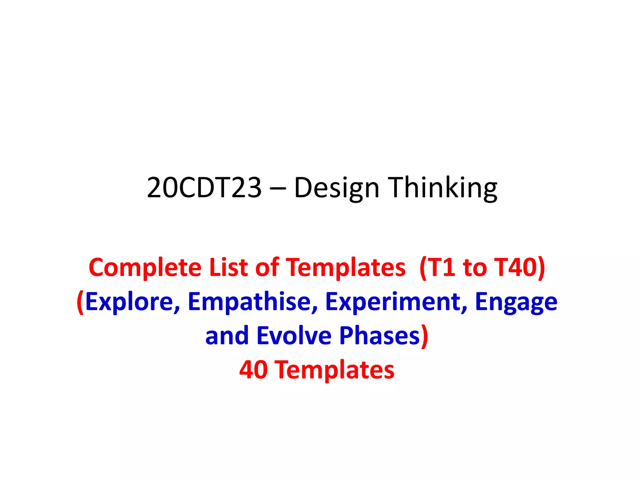 Design Thinking _ Complete Templates.pptx