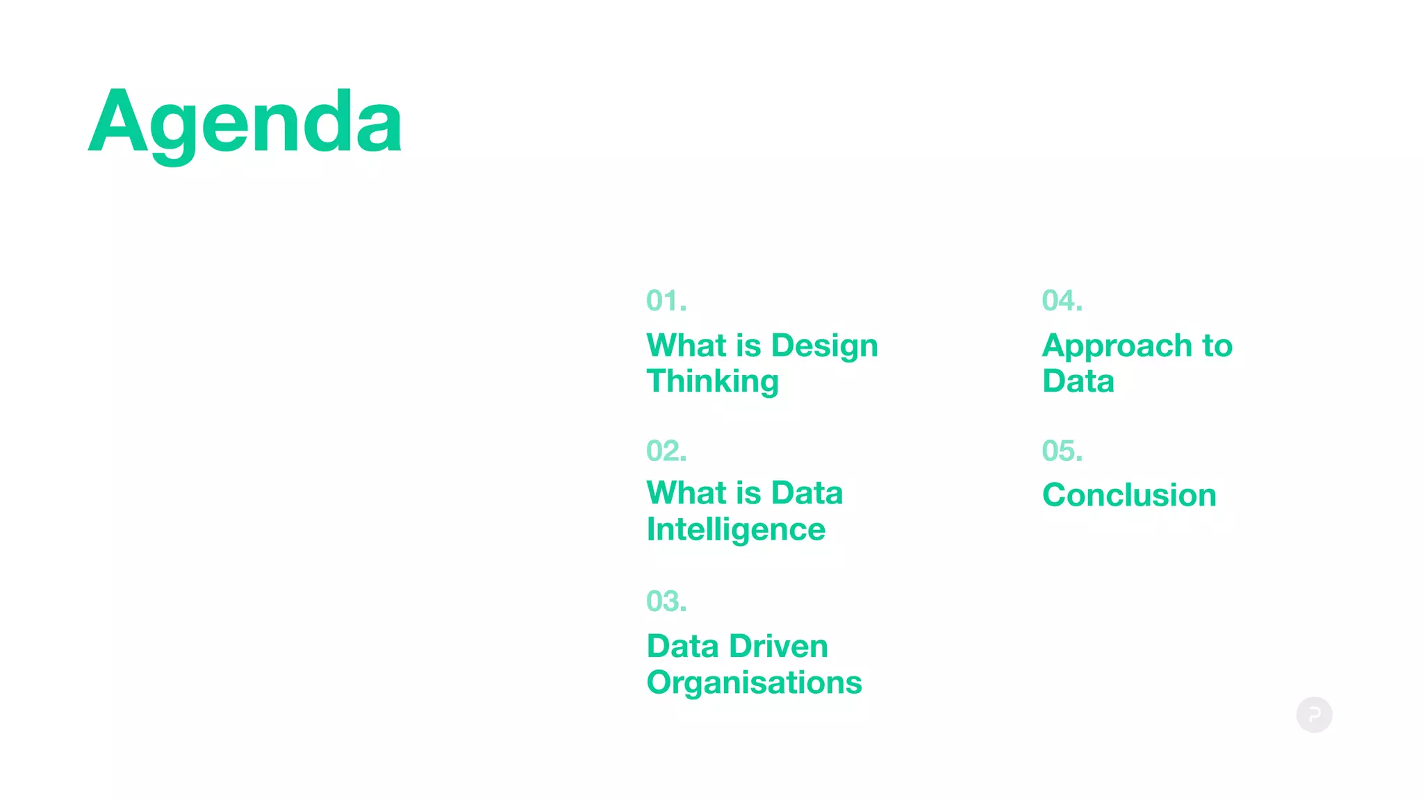 Design Thinking for Data Intelligence slides | PDF