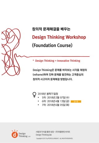 Design thinking (foundation course) | PDF