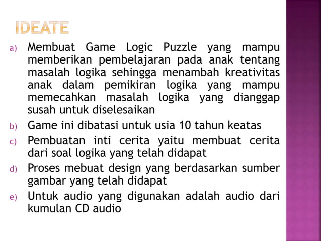Design thinking (game logic puzzle) | PPT