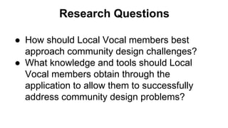 Local Vocal iConference Presentation | PPTX
