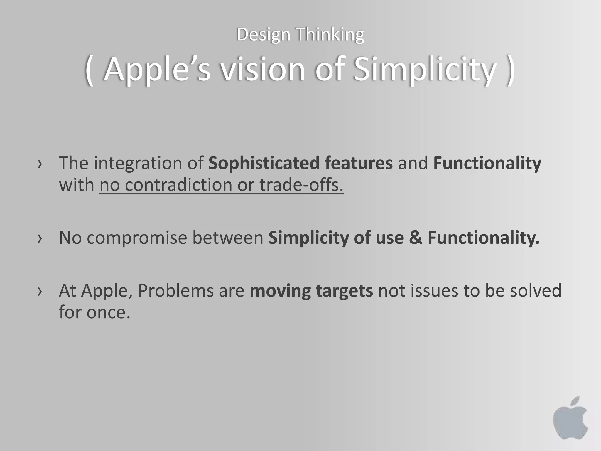 Design thinking & innovation at apple | PPTX