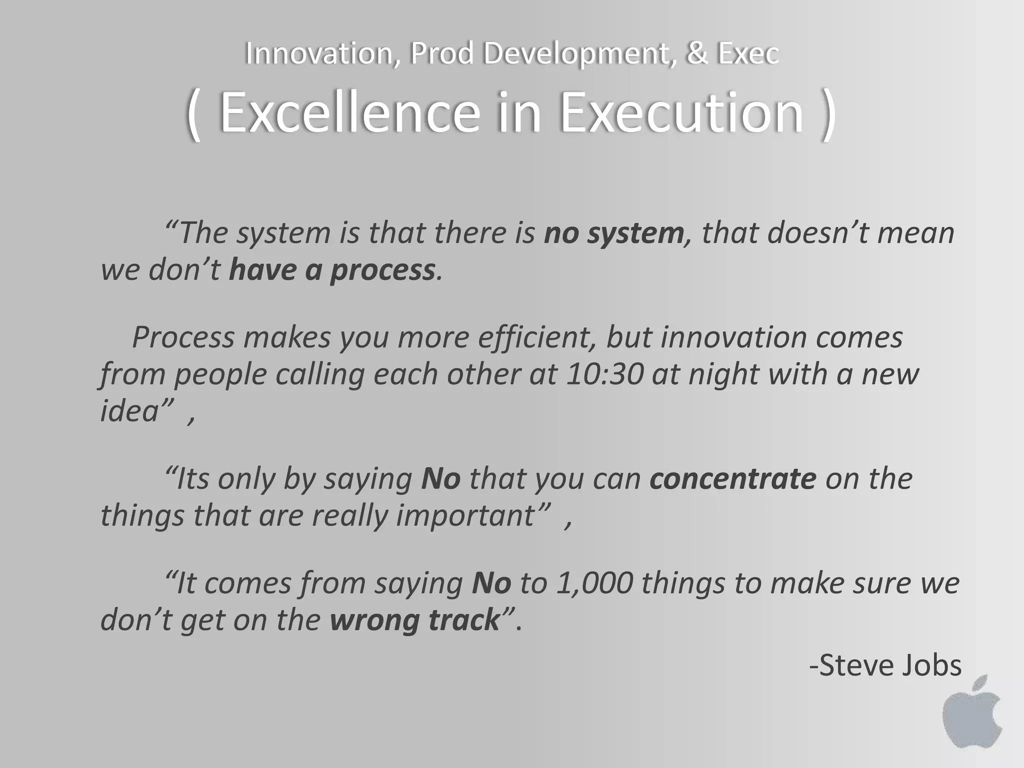 Design thinking & innovation at apple | PPTX