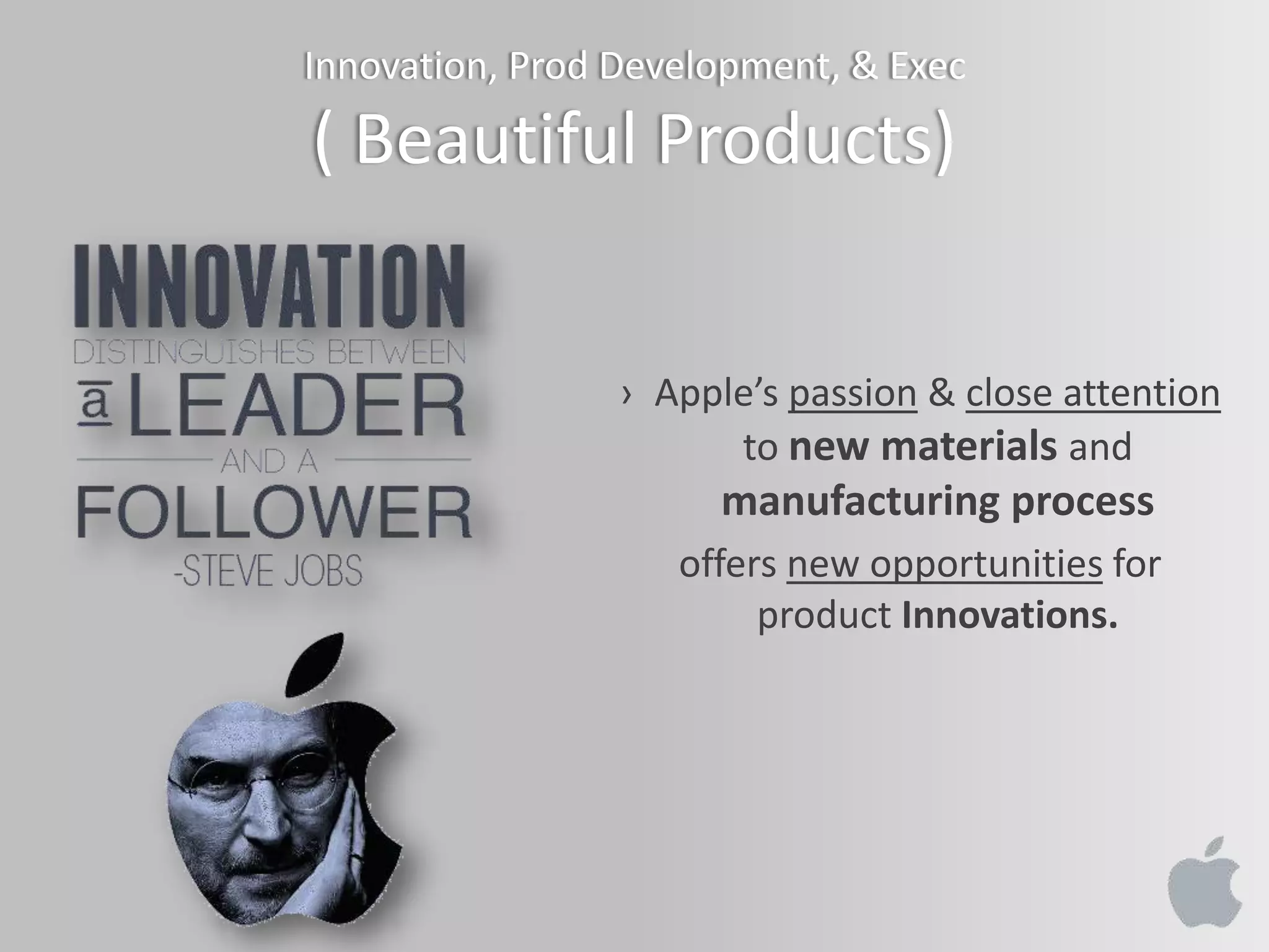 Design thinking & innovation at apple | PPTX