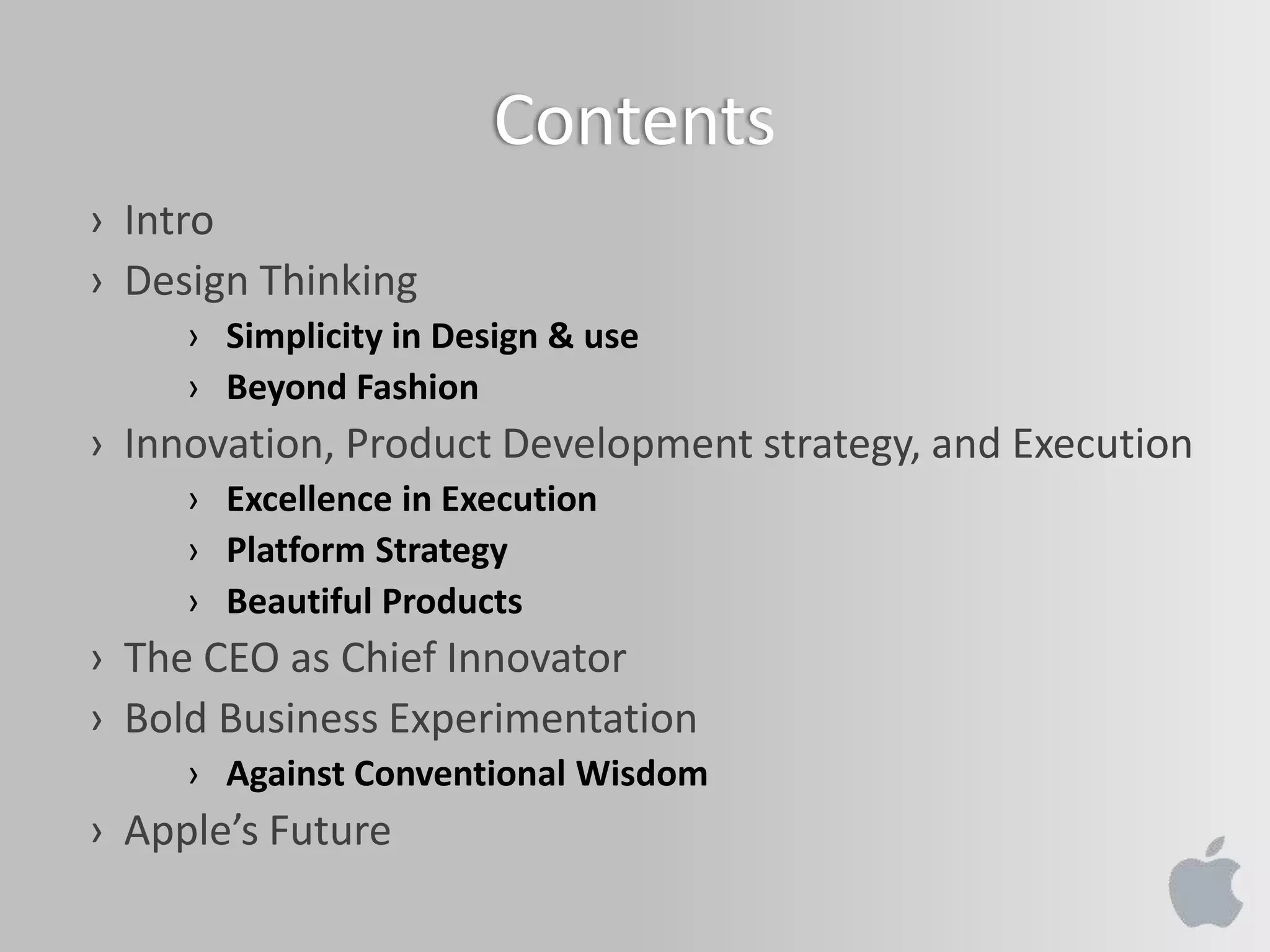 Design thinking & innovation at apple | PPTX