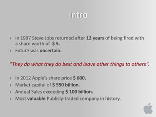 Design thinking & innovation at apple | PPTX