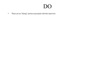 Design thinking interview | PPT