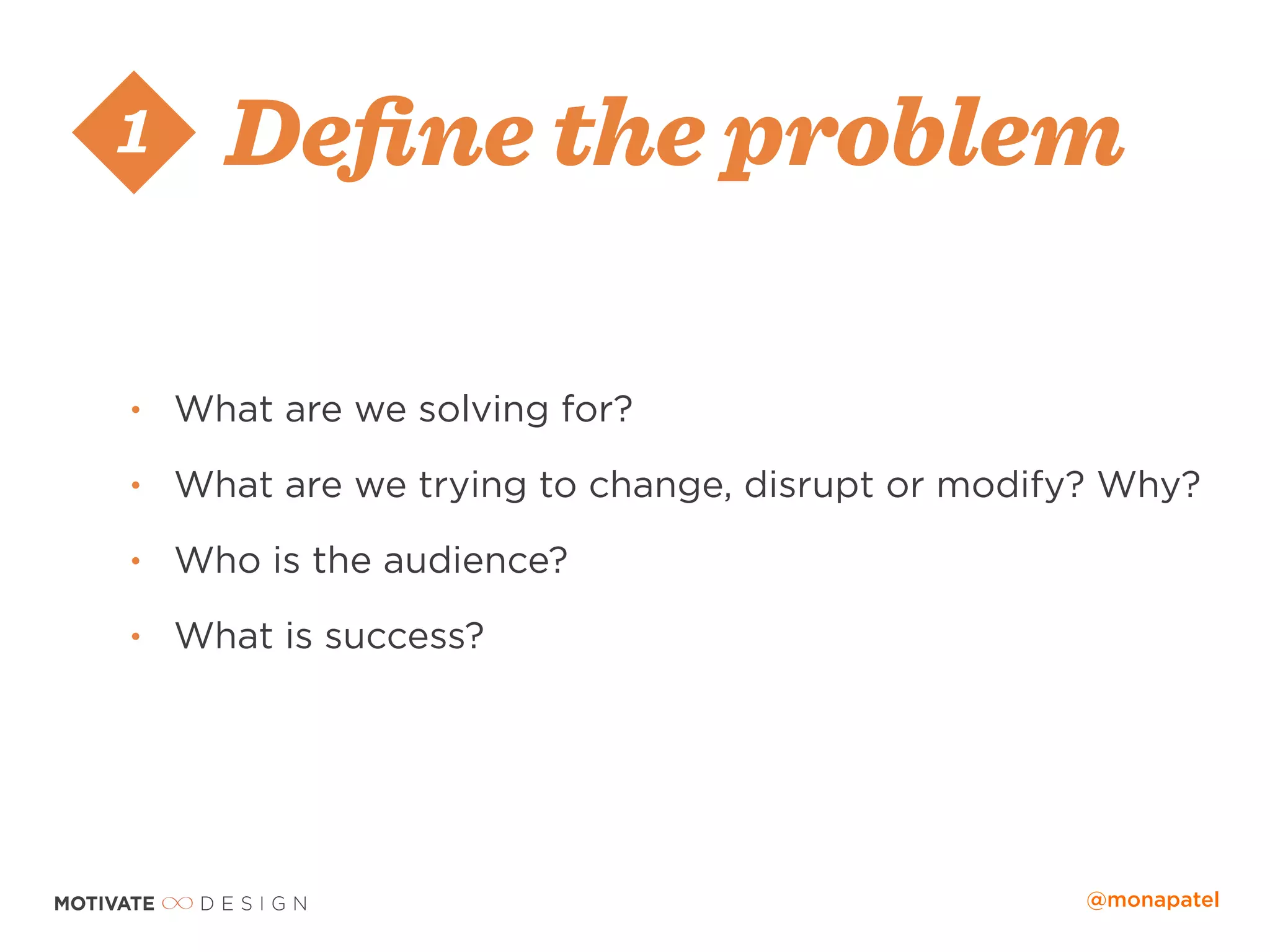 Breaking Patterns -an intro to design thinking to solve problems by Mona Patel | PPT