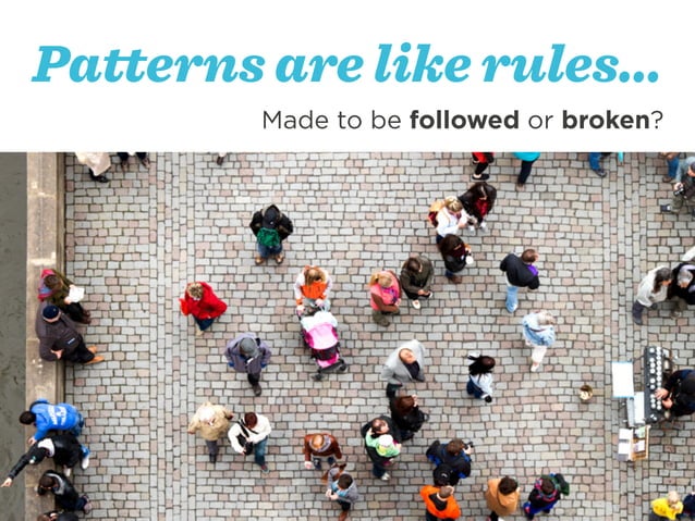 Breaking Patterns -an intro to design thinking to solve problems by ...