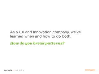 Breaking Patterns -an intro to design thinking to solve problems by ...