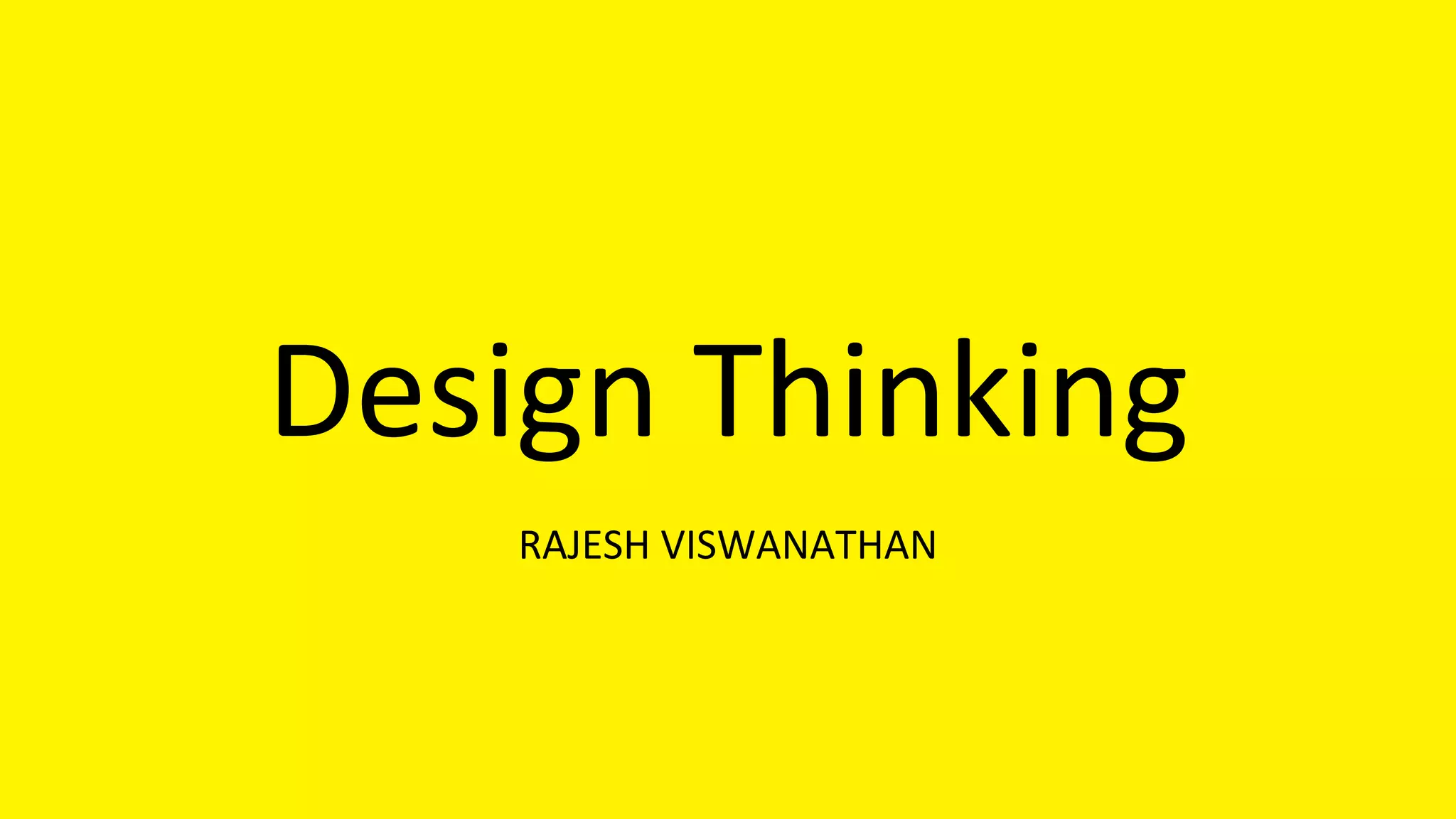 Design thinking introduction | PPT