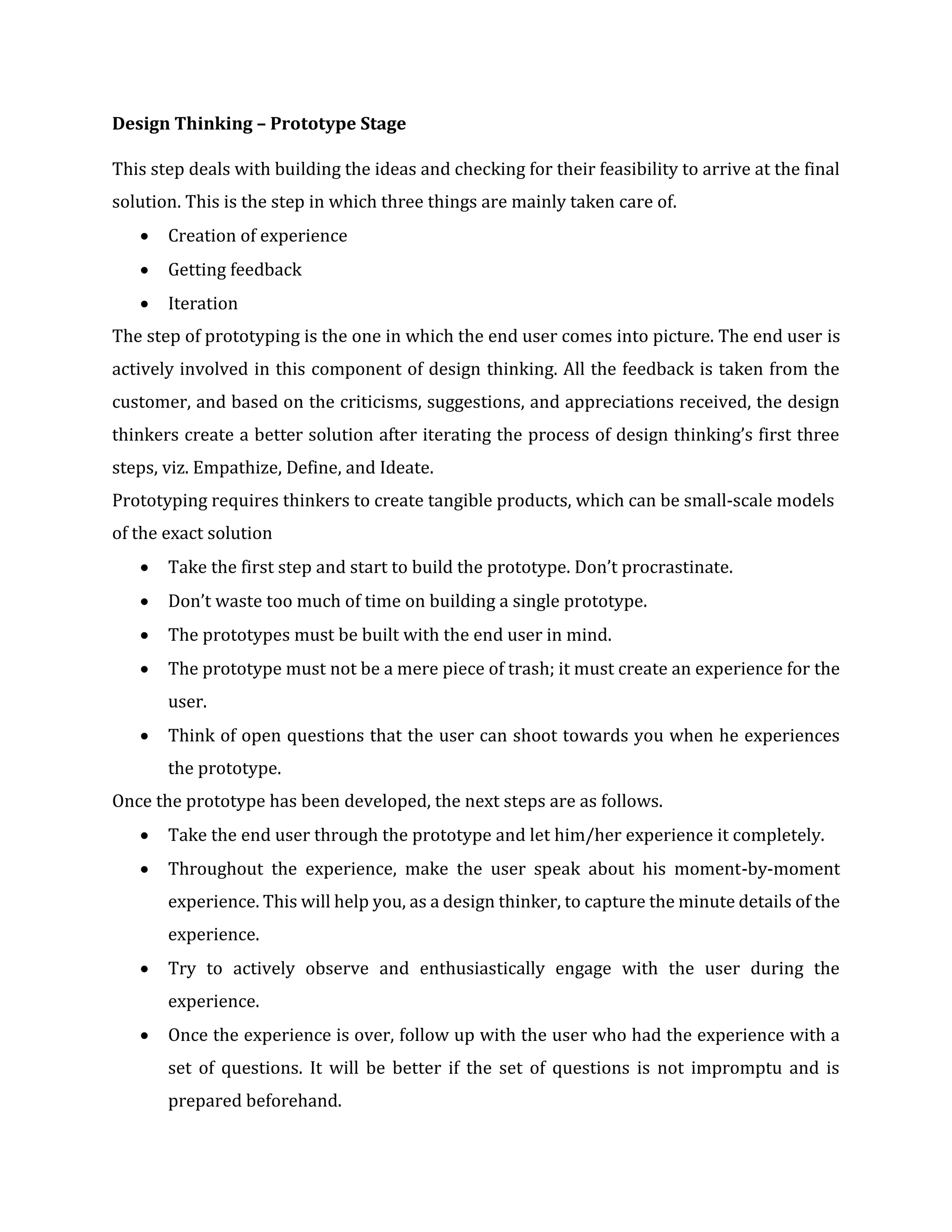 Design thinking notes | PDF