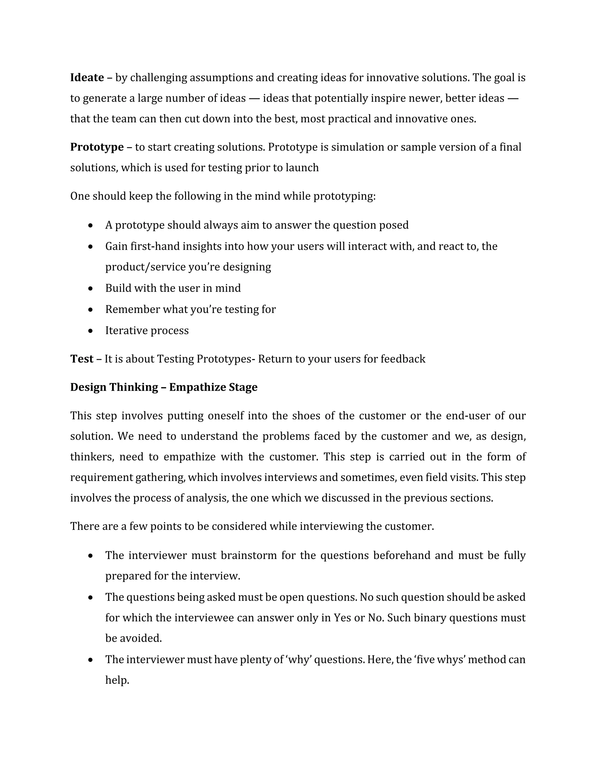 Design thinking notes | PDF