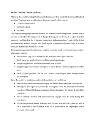 Design thinking notes | PDF