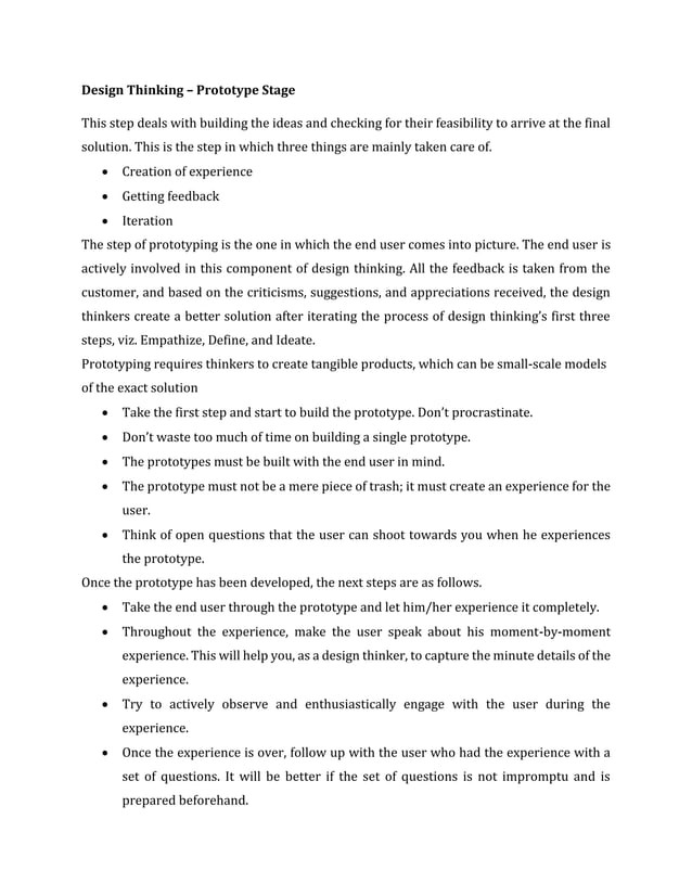 Design thinking notes | PDF