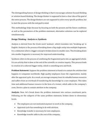 Design thinking notes | PDF